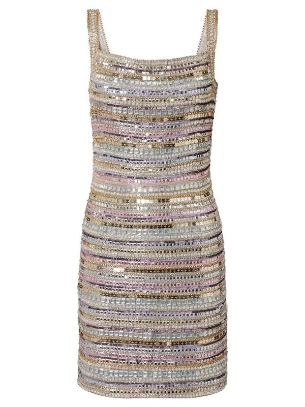 Jenny Packham Nancy Embellished Minidress - Multicoloured