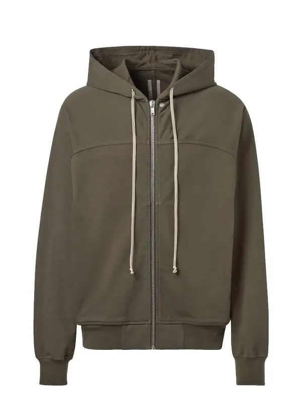 Rick Owens Cotton Jersey Hoodie - Green
