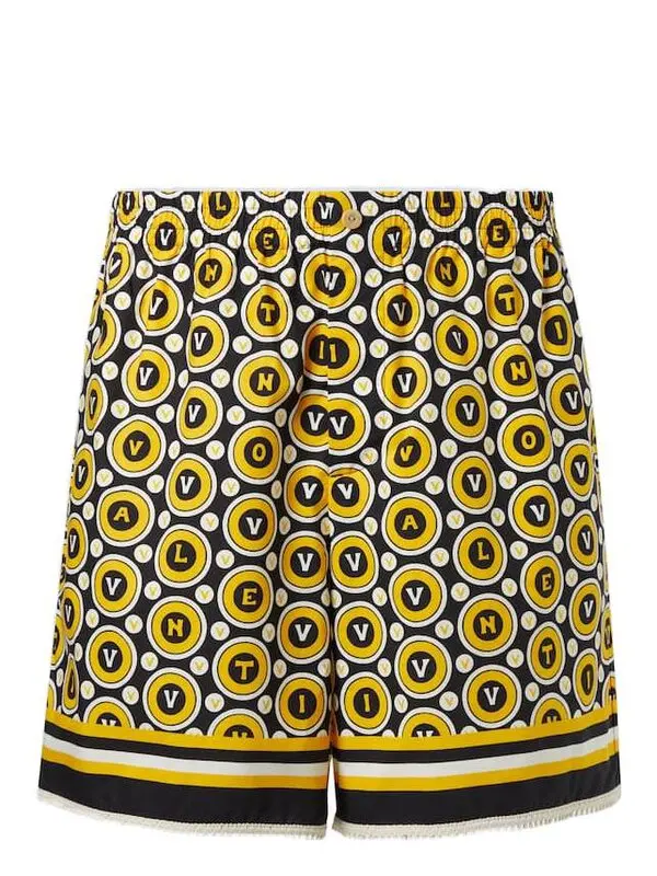 Valentino Garavani Printed Cotton Poplin Shorts - Multicoloured