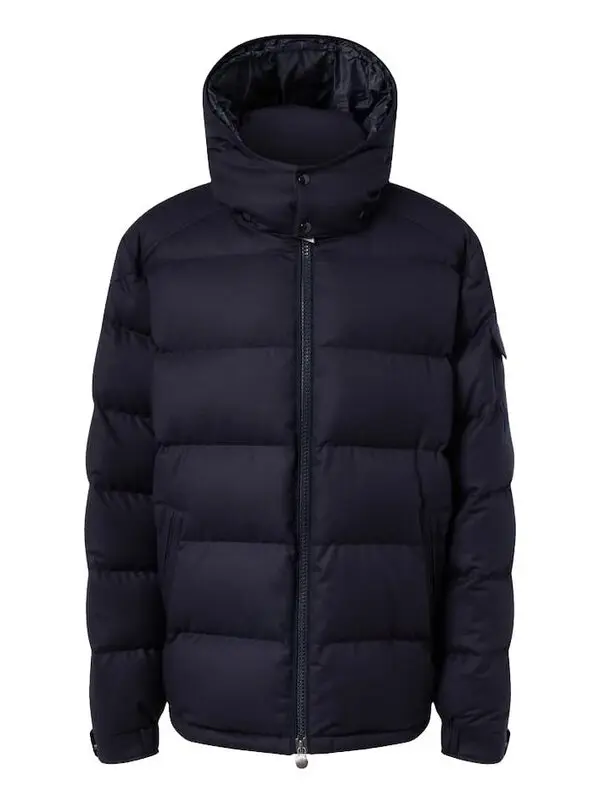 Moncler Montgenevre Wool Flannel Down Jacket - Blue