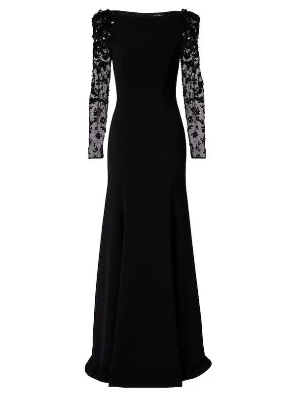 Jenny Packham Sylvia Embellished Gown - Black