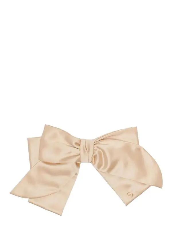 Valentino Garavani Vlogo Brooch - Beige