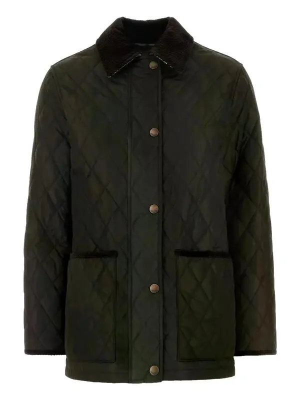 Burberry Diamond-quilted Jacket - Green