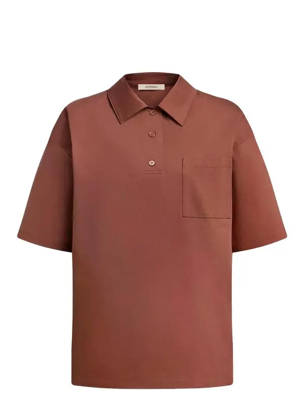 12 STOREEZ Pocket-detail Polo - Red