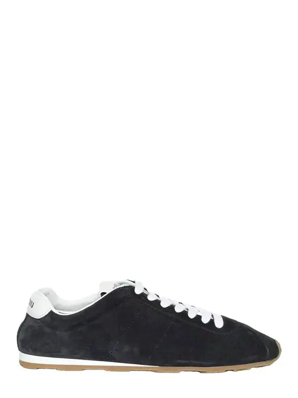 Miu Miu Low-top Suede Sneakers - Blue