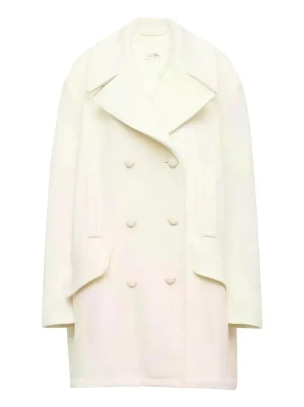 MAISON MARGIELA Double-breasted Coat - Neutrals
