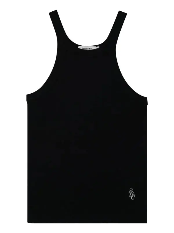 SPORTY & RICH Chelsea Tank Top - Black