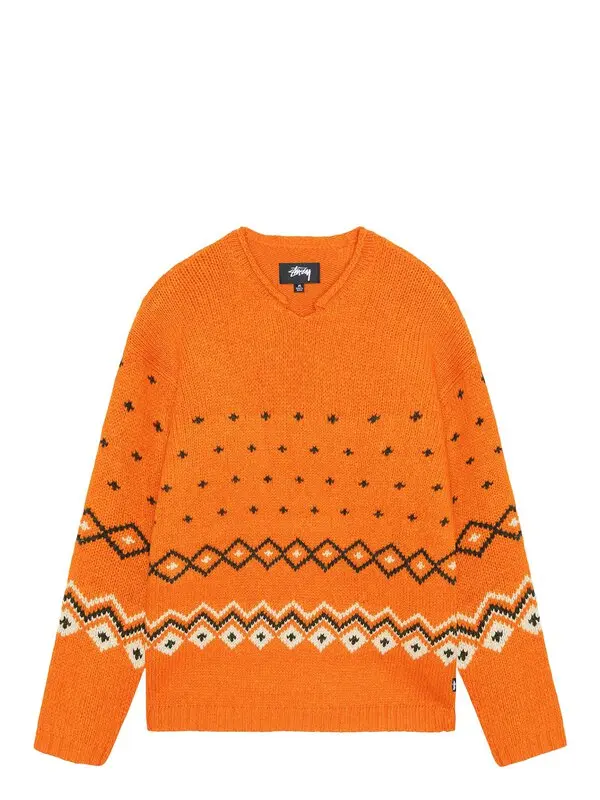 StÜssy Fairisle Sweater - Orange