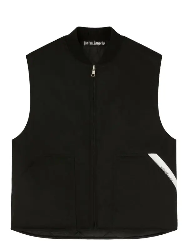 Palm Angels Sartorial Tape Work Vest - Black