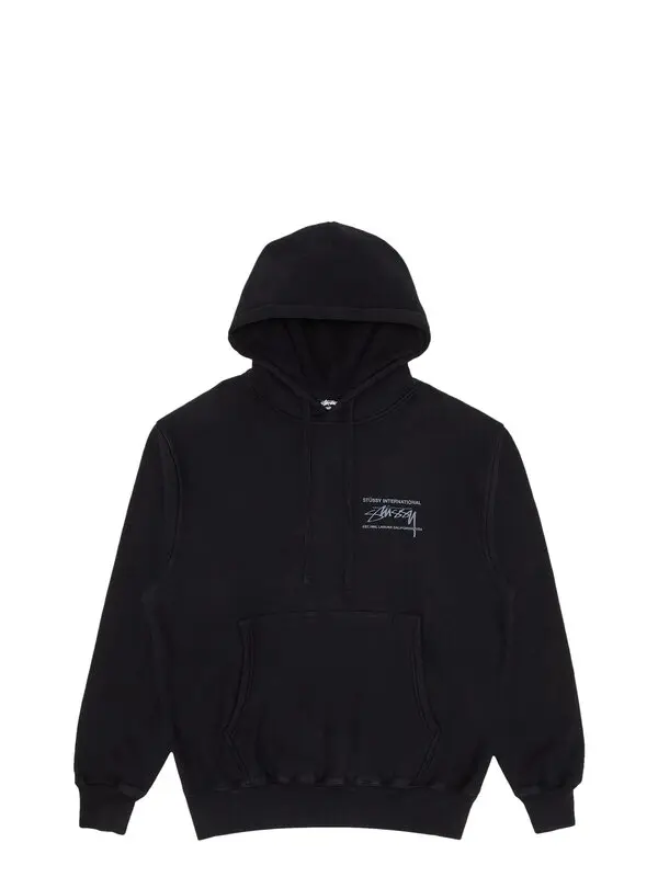 StÜssy International Pigment Dyed Hoodie - Black