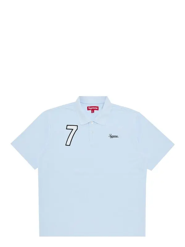 Supreme Cursive Polo - Blue