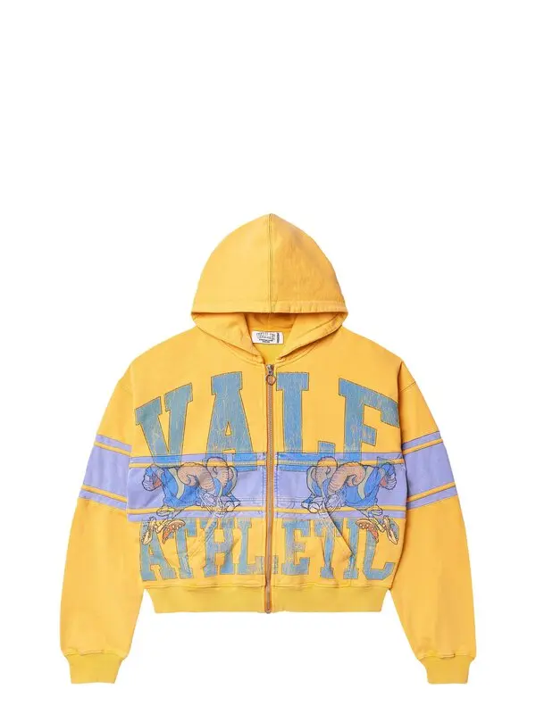 VALE FOREVER Bighorn Zip Up Hoodie - Yellow