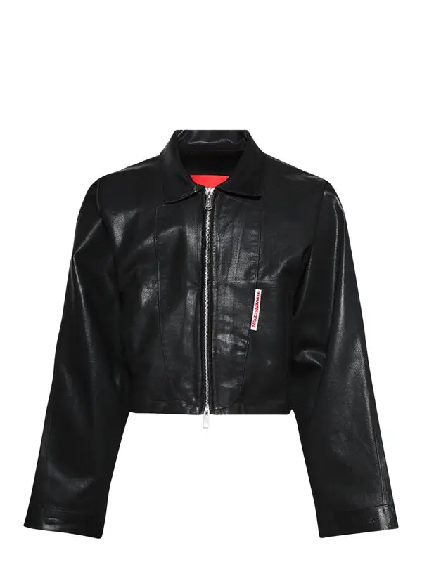 RIVINGTON ROI REBIS Rose Trucker Jacket - Black
