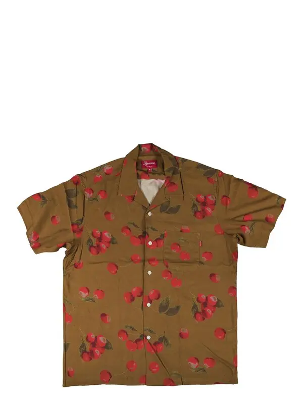 Supreme Cherry Rayon Shirt - Brown
