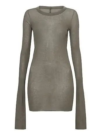 Rick Owens Ribbed Long-sleeved Top - Bosco