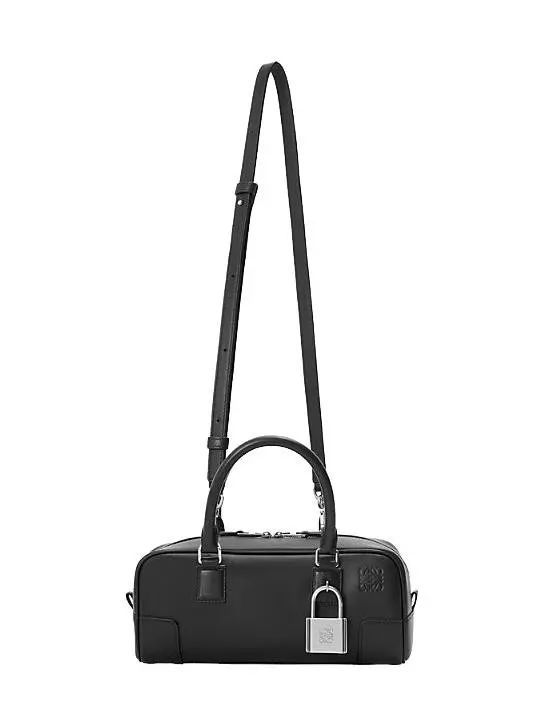 Loewe Amazona 23 Cropped Leather Shoulder Bag - Black