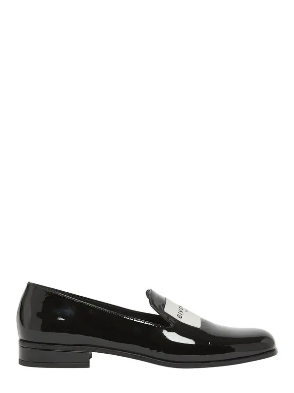 Givenchy Patent Leather Tuxedo Loafers - Black