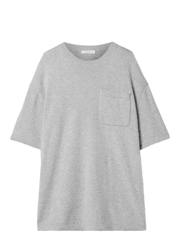 THE ROW Kaddy Oversized Brushed Cotton-jersey T-shirt - Gray