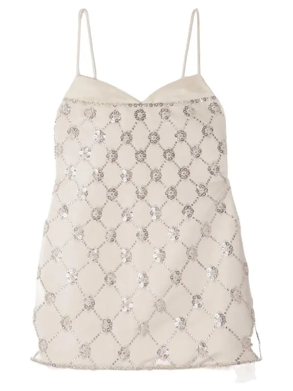Sabina Bilenko Mara Lace-trimmed Mini Dress - White
