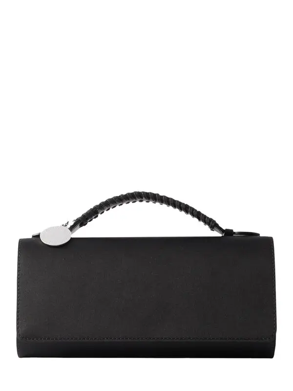 Stella McCartney Falabella Embellished Satin Clutch - Black