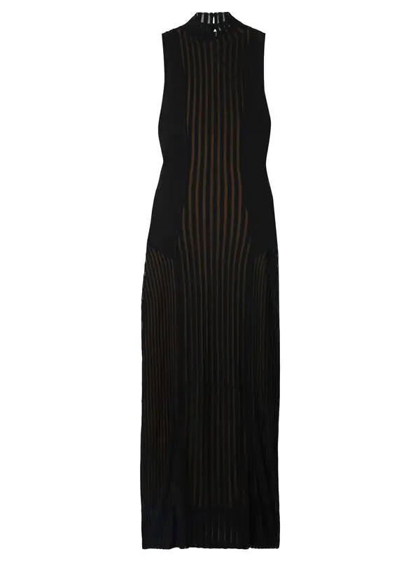 Sir The Label Azario Stretch-knit Maxi Dress - Black