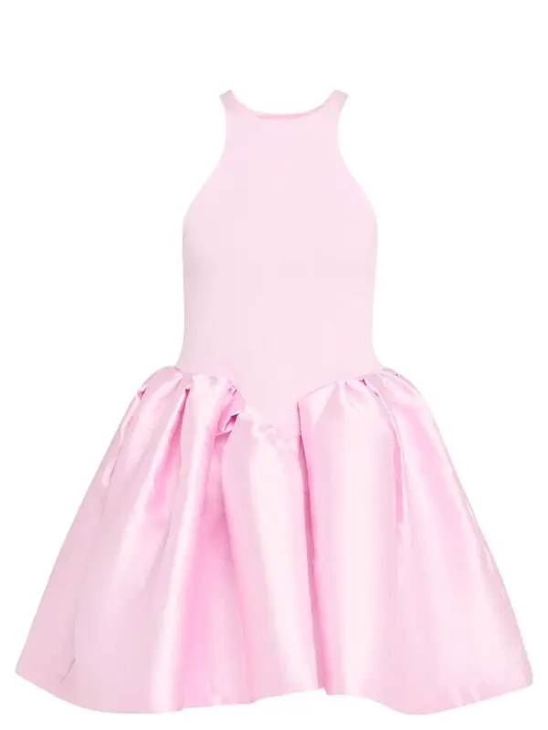 MARQUES' ALMEIDA Fit-&-flare Jersey Mikado Princess Dress - Pink
