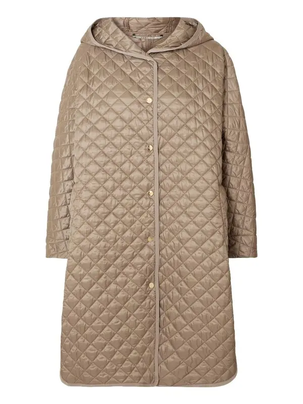 Max Mara Joan Quilted Coat - Brown