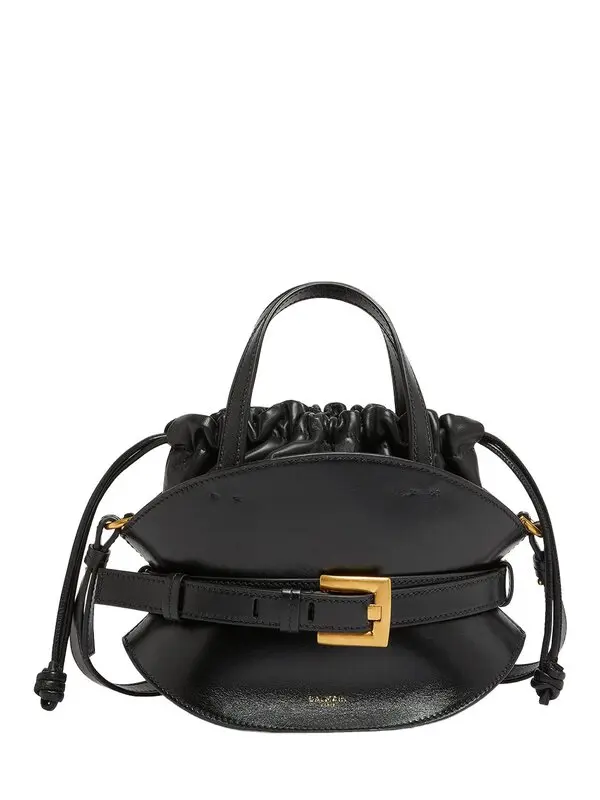 Balmain Shuffle Mini Top-handle Bag - Noir