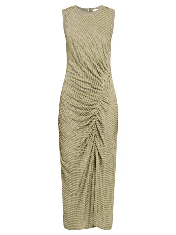 Ramy Brook Karla Midi Dress - Olive Green Scallop