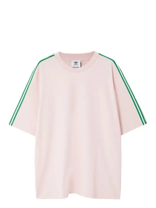 Adidas Originals By Alexander Wang Wales Bonner Webbing-trimmed Cotton-jersey T-shirt - Pink