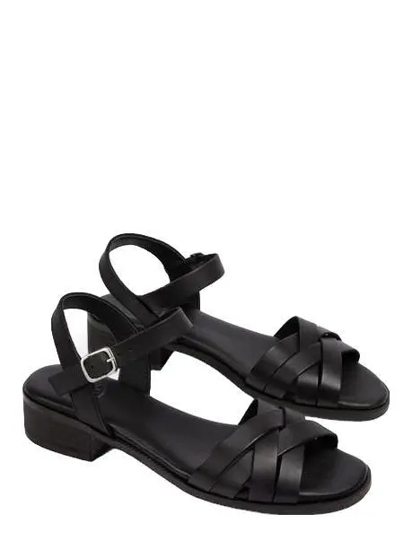 Penelope Chilvers Shepherdess Ankle Strap Sandal - 101 Black