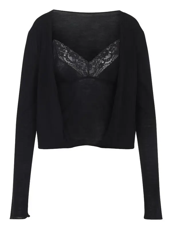 Alberta Ferretti Virgin Wool Sweater - Black