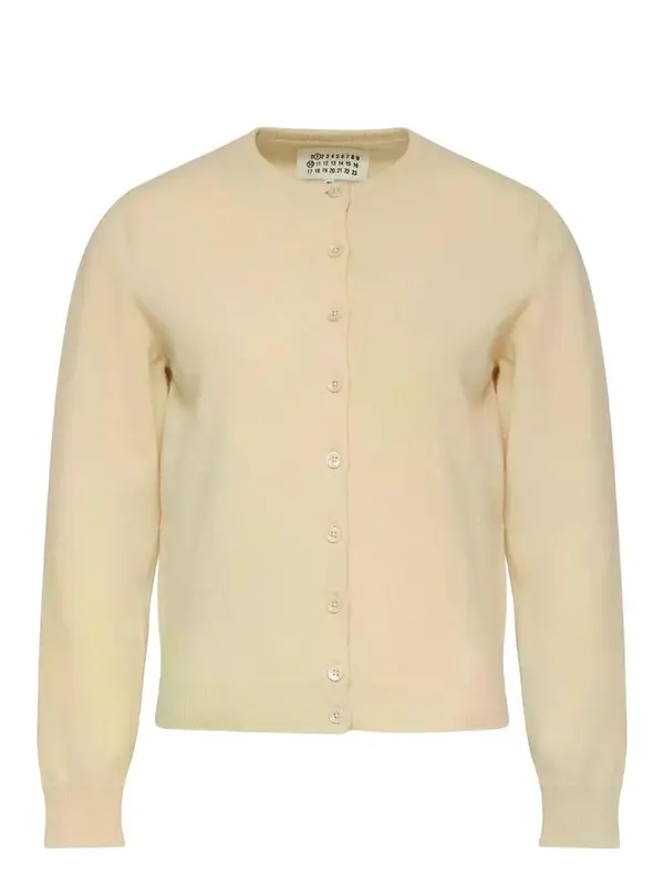 MAISON MARGIELA Virgin Wool Cardigan - Neutrals
