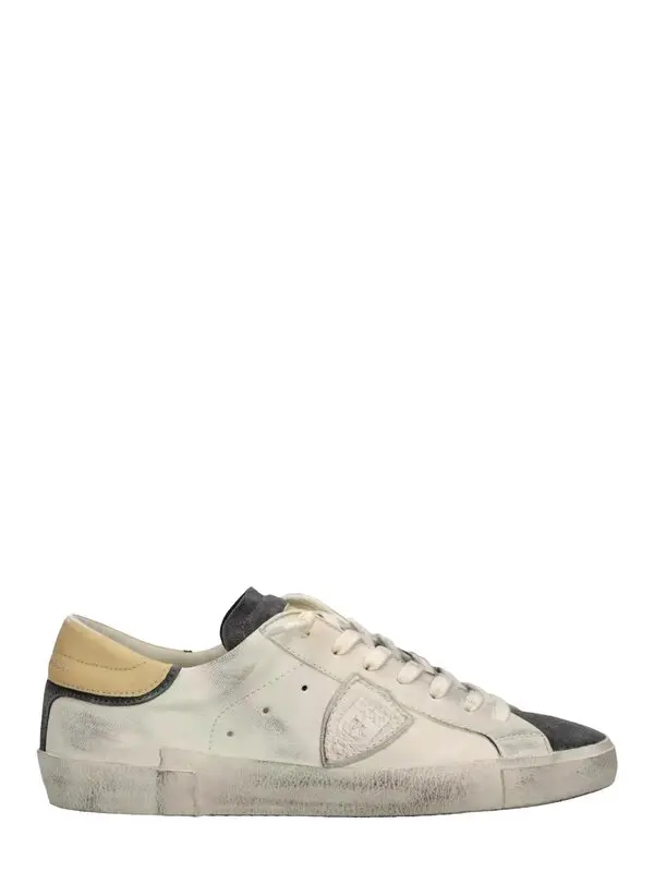 Philippe Model Leather Low-top Sneakers - Neutrals