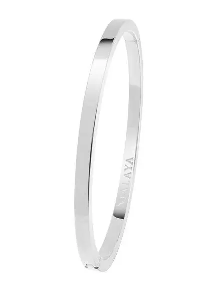 NIALAYA Simplicity Bangle - Silver