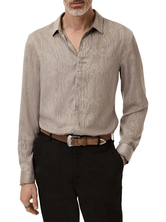 John Varvatos Hickory Button-up Shirt - Twig