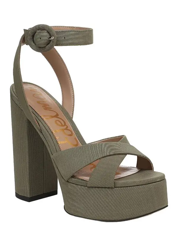 Sam Edelman Savannah Platform Sandal - Light Olive