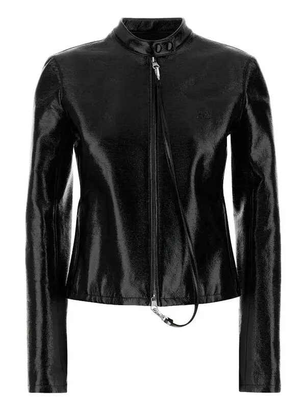 COURREGES Stretch Vinyl Jacket - Black