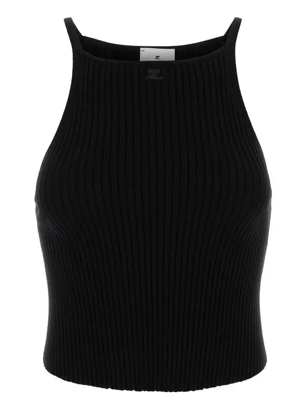 COURREGES Tank Top - Black
