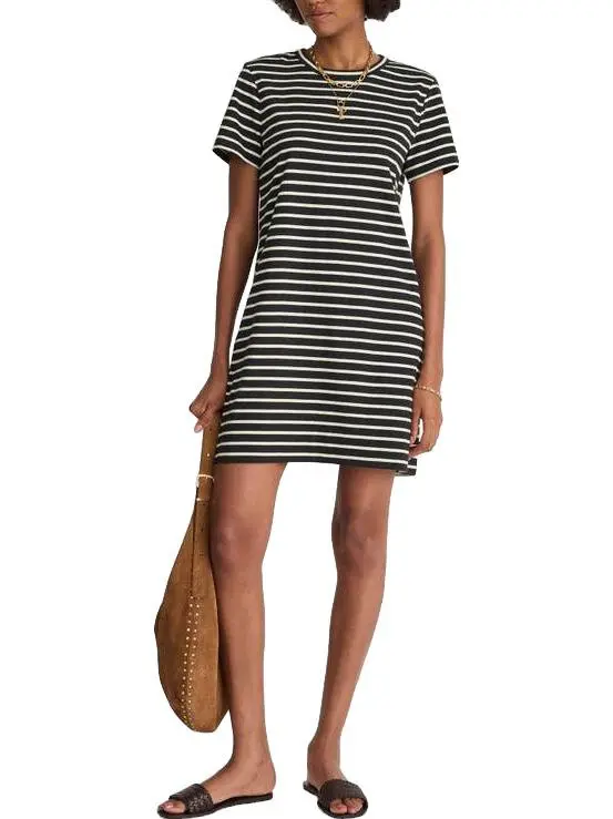 Madewell Stripe T-shirt Minidress - Dark Navy