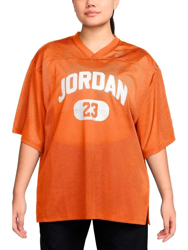JORDAN Brooklyn Oversize Jersey - Starfish/white