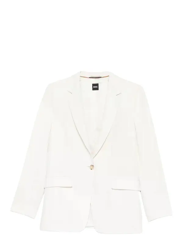 BOSS Single-breasted Blazer - White