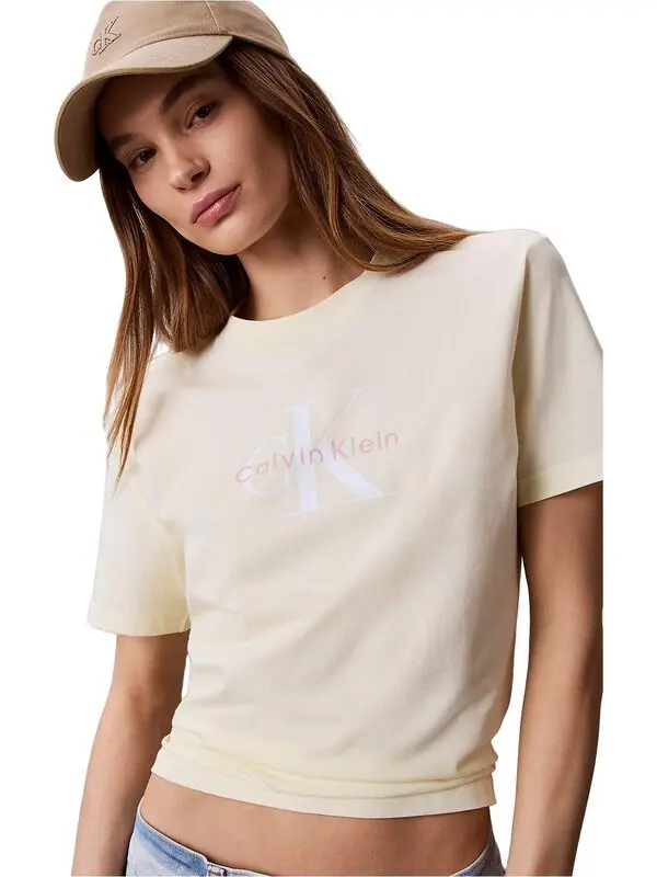 Calvin Klein Monologo Tee - Pear Sorbet