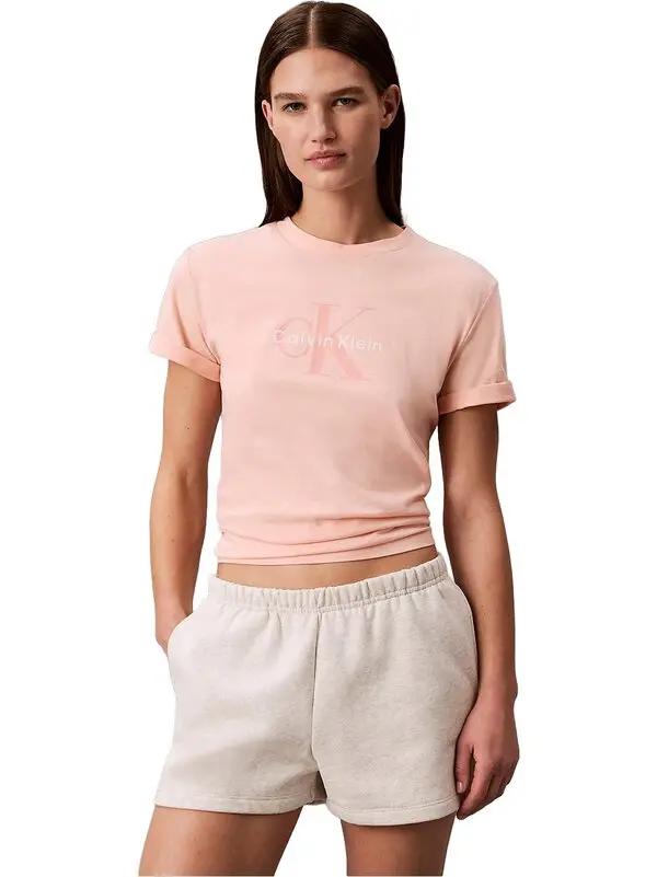 Calvin Klein Monologo Tee - Pop Orange