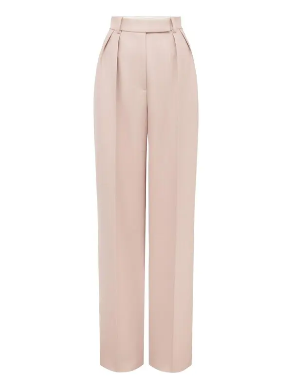 Alex Perry Tailored Suiting Trousers - Nude
