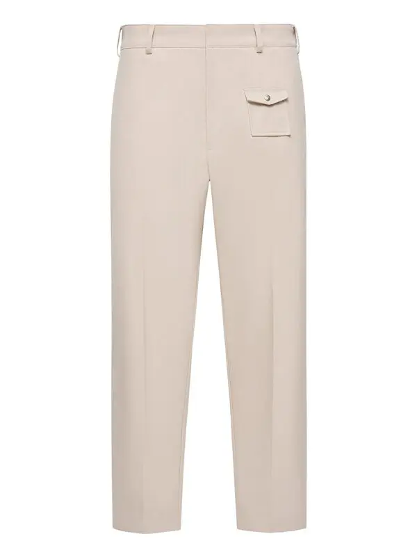 Moncler Tailored Gabardine Pants - Beige