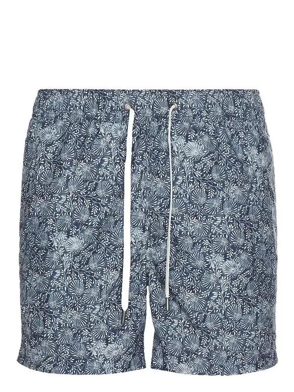 Onia Charles 5 Swim Trunk - Deep Navy Multi