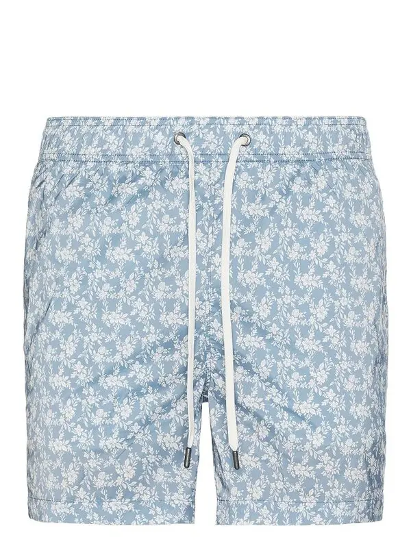 Onia Charles 5 Swim Trunk - Baby Blue Multi