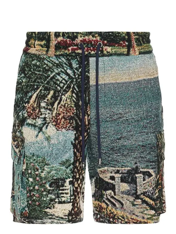 Amiri Paradise Tapestry Cargo Short - Multi