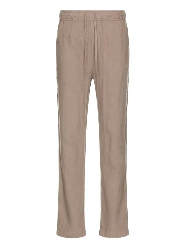 Onia Gauze Pull On Pant In Neutral - Cinder